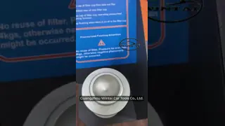 automatic lubricant oil system flushing machine with counting function