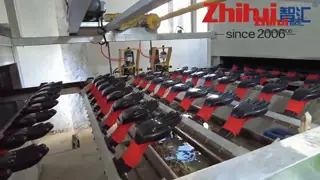 34 meters glove dipping machine 0.05mm to 0.15mm nitrile glove production line