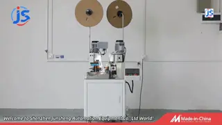 two sides automatic terminal crimping machine 4800 pcs/h automatic wire crimping machine