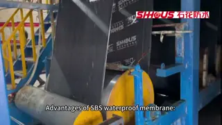 torch on app waterproof membrane for basement slab and wall waterproofing