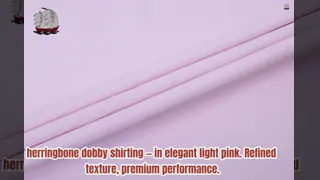 130gsm dobby shirting fabric pink herringbone fabric moisture absorbent