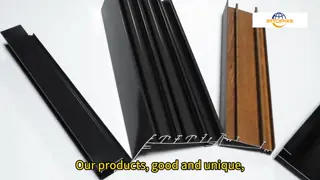 sand blasting bronze window aluminium profile for casement system