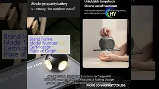 oem brand portable led camping lantern folding design for outdoor emergency use