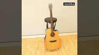 3 in 1 foldable guitar stool with guitar holder foot rest portable metal guitar performance chair