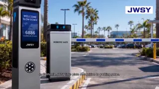 jws-cb08 xiaowei 1 robot series license plate recognition terminal with 5mp/8mp camera 18.5-inch lcd