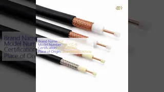 lszh jacket high voltage coaxial cable temperature rating -40°c to 80°c copper conductor material 40