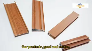 transfer wood grain window aluminium profile for outdoor use oem