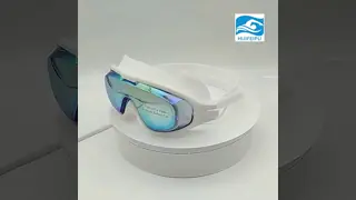 wholesale custom anti-fog uv protection swimming goggles with automatic adjustment strap for racing