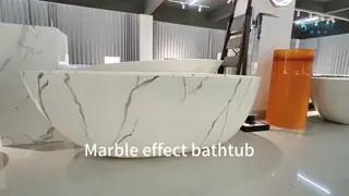natural marble pattern ath solid surface bathtub free standing egg shape