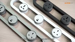 kitchen island power rail socket 8000w modular power outlet artistic hollow