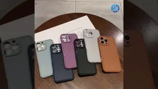 smooth litchi grain leather flip case 2 cards with hidden magnetic closure