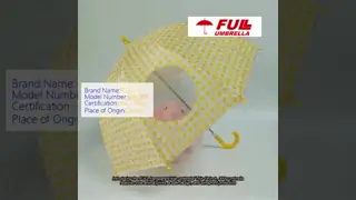 windproof transparent kid's umbrellas 19 inch 8 ribs 300g weight