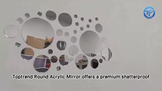 customized diy art deco eco-friendly acrylic wall mirror shatterproof lightweight laser-cut design