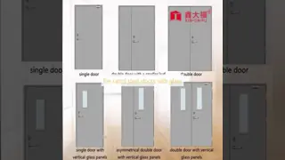 120 minute fire rated door with fire rated glass and intumescent smoke seals for enhanced safety