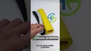 air conditioning nbr insulation foam tube-factory supply nbr rubber foam insulation tube for hvac