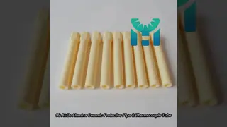 99% 99.7% high alumina ceramic tube for furnace customized size and color