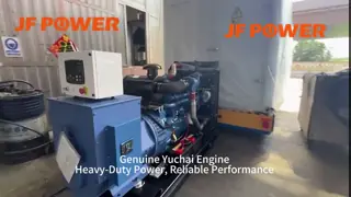 100kw 125kva yuchai open type diesel generator set with heavy duty steel base