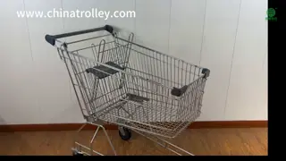 supermarket shopping cart australian style trolley 125l four wheels