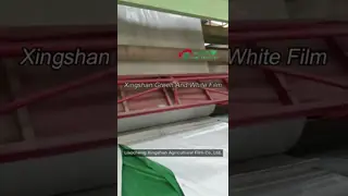 green and white greenhouse blackout film for vegetable growing