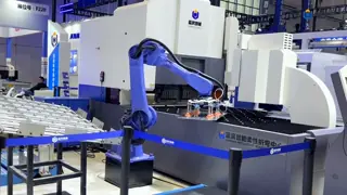 automatic loading and unloading system for sheet metal production