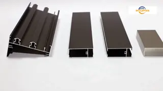 champagne anodized natural aluminum profile for sliding doors oem available