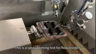 metal flow divider surface automatic spray painting equipment for industrial paint coating