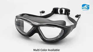 uv protection anti-fog swim goggles with adjustable strap for water sports and swimming