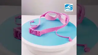 wholesale girls pink professional hd view swimming goggles with anti-fog lens and adjustable strap