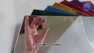 2.6mm a4 color self-adhesive virgin pmma acrylic safety mirror sheet, shatterproof