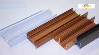 indoor wood grain windo aluminium profile 10 year quality guarantee customized