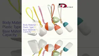 50ml capacity matte sunscreen bottle hanging round pe plastic type ideal for skincare packaging