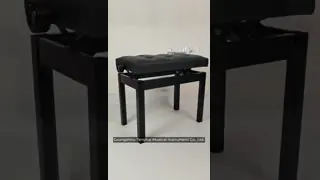 single solid wood adjustable piano bench thick pu cushion height lift keyboard stool for pianists