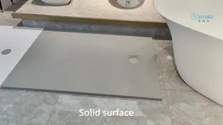 premade solid stone shower pan tray low profile 1700 x 700