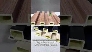 semicircular six-hole pvc fluted wall panels waterproof ecofriendly wavy grooved cladding for hotel