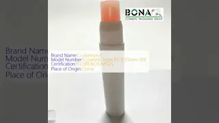 d35mm oval shape silicone tongue applicator tube for oil & gel cream cosmetic tube packaging