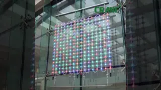 square 3 led flexible grid screen series ip67 high brightness facade led mesh light
