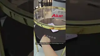 smart accent end table with built‑in bluetooth speaker & wireless charger