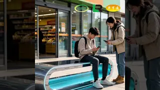 customizable solar powered smart benches air quality detection intelligent bench