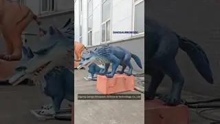 ultra realistic customizable animatronic wolf with authentic sound effects for theme parks