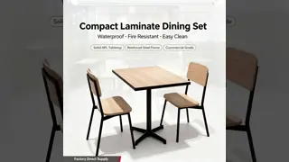 weatherproof phenolic outdoor table & chair, durable & low maintenance