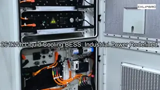 125kw/261kwh liquid-cooled energy storage cabinet with ip54/ip55 protection for industrial