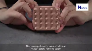 anti slip compact silicone scalp massage shampoo brush for healthy hair