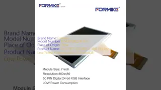 3.3v 7 inch tab display lvds tft lcd module 800 x 480 low power consumption
