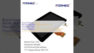 transmissive tft lcd pinout touch 7 inch hdmi screen display 800 x 480 50 pin