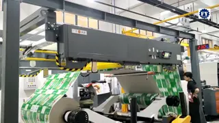 automatic corrugated reel printing machine high speed continuous web processing