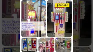 cheese flavored popcorn vending machine multiple flavor options ce certified automatic