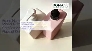 oem odm 980ml rectangle hdpe pump bottle for cosmetic packaging