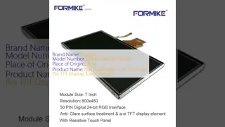 custom 800x480 7 inch hd ips display 50 pin wvga lcd tft touch screen