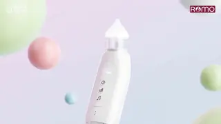 electric nasal aspirator for baby with 56kpa powerful suction, soft silicone tips, large chamber