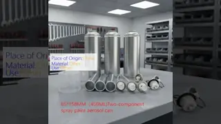 two-component spray paint aerosol can for industrial surface protection and long lasting finish
